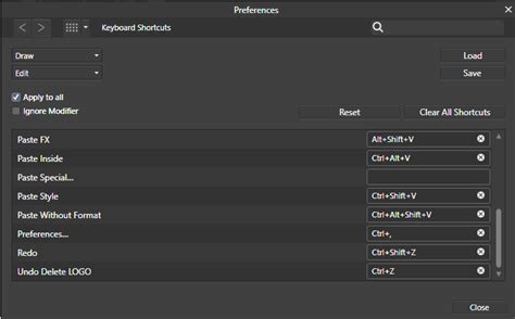 No Option To Create Shortcut For Delete Action In Windows Version Feedback For Affinity