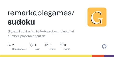 Github Remarkablegamessudoku Jigsaw Sudoku Is A Logic Based Combinatorial Number