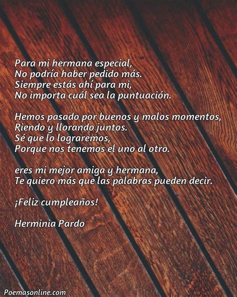 Poemas Para Una Hermana Especial Poemas Online