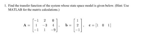 Solved Could Someone Do This On Paper I Know The MATLab Chegg