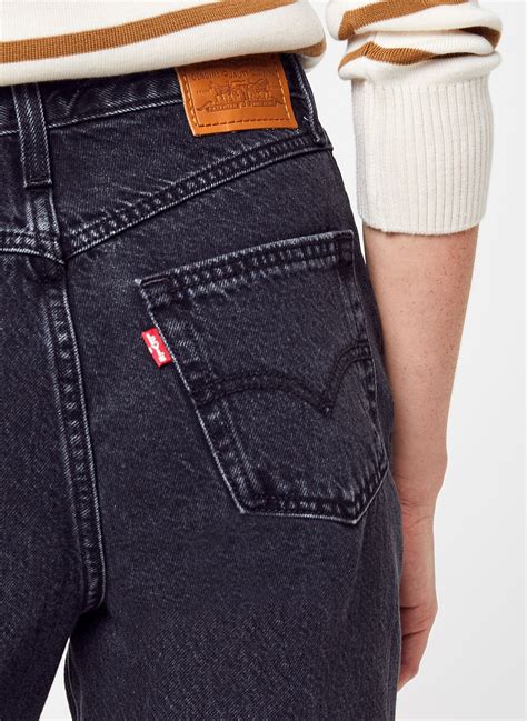 Vaqueros Estilo Mom 80s Mom Jean Mujer Negro Levis® Sarenza España