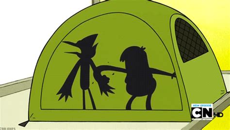 Regular Show Mordecai Muscle Man Via Giphy Regular Show Local Parks