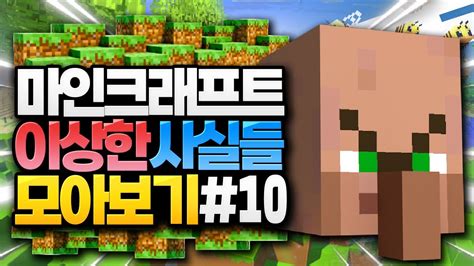마인크래프트 이상한 사실들 모아보기 10 Minecraft Youtube