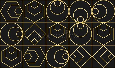 Abstract Geometric Pattern Of Arbitrary Shapes Stock Vector