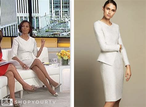 Outnumbered April 2024 Harris Faulkners Silver Tweed Pencil Dress