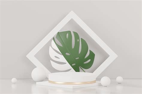 3d 추상 흰색 플랫폼 쇼케이스 제품 및 화장품 프레젠테이션 Terrazzo 아이디어 개념 모형 및 광고를 위한 최소 연단 웹