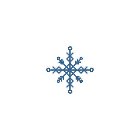 Premium Vector Set Snowflake Element Vector Template