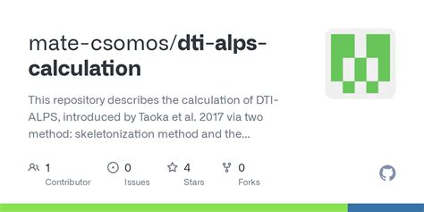 Github Mate Csomos Dti Alps Calculation This Repository Describes The Calculation Of Dti Alps