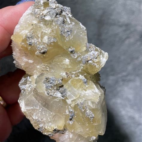 Accents Raw Crystal Cluster Clear Yellow Barite W Pyriterare Find 5x4x2 Poshmark