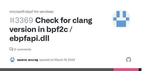 check for clang version in bpf2c ebpfapi dll · issue 3369