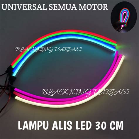 Jual Lampu Alis Motor Mobil 30cm Led Fleksibel Universal Lampu Alis Led