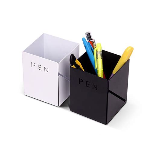 데스크용품 아카데미 원라인 연필꽂이 Mw 632 화이트w80xd80xh100mm 코랩샵 Kolab 연구용 기자재 실험용 기초 소모품 및 연구 장비 전문 쇼핑몰