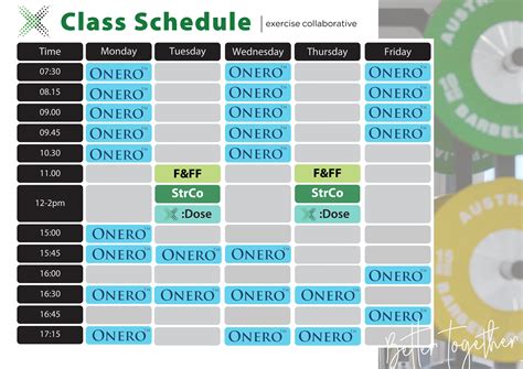 Group Class Timetables The Exercise Collaborative In Cammeray