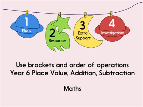 Use Brackets And Order Of Operations Year 6 Pv Addition And