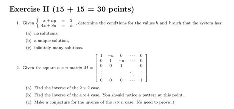 Solved Exercise Ii 151530 Points 1 Given