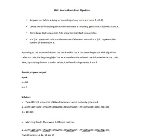 Solved Kmp Knuth Morris Pratt Algorithm Suppose You Define