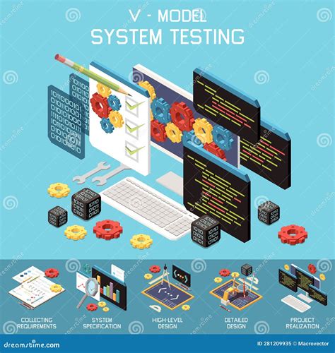 V Model System Development Lifecycle Methodology Used For Project Management And Software