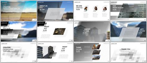 최소한의 프리젠 테이션 디자인 다채로운 그라데이션 기하학적 배경 포트폴리오 벡터 템플릿 회색 디자인 프리젠 테이션 슬라이드 전단지 전단지 브로셔 커버 보고서를위한 다목적