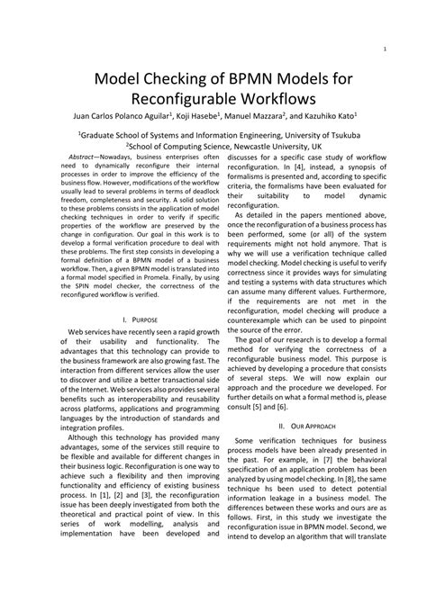 Pdf Model Checking Of Bpmn Models For Reconfigurable Workflows