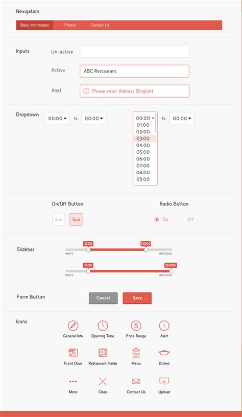 cms interface design ux ui mockup on behance