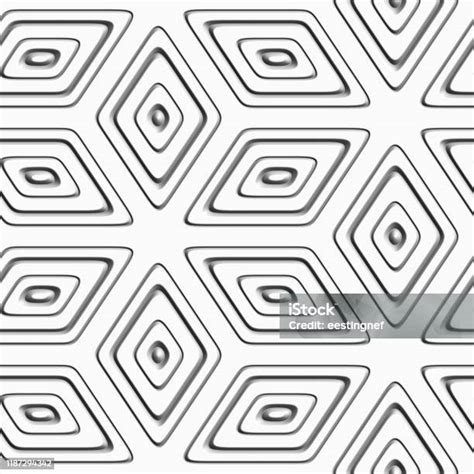 추상 기하학적 3d 흰색 배경입니다 매끄러운 패턴 렌더링 그림 0명에 대한 스톡 사진 및 기타 이미지 0명 3차원 형태 기하 도형 Istock