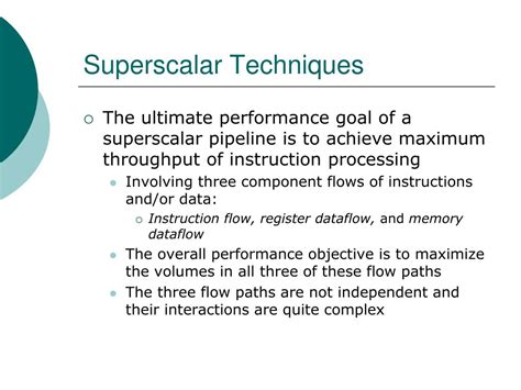 Ppt Chapter 5 Superscalar Techniques Powerpoint Presentation Free