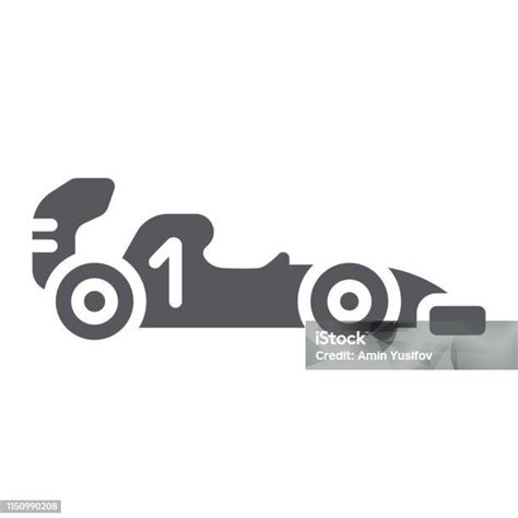 포뮬러 1 글리프 아이콘 스포츠 및 자동차 자동차 경주 기호 벡터 그래픽 흰색 배경에 단색 패턴 10에 대한 스톡 벡터 아트 및 기타 이미지 Istock