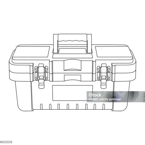 손으로 그린 아이 드로잉 벡터 일러스트 레이 션 도구 상자 만화 절연 강철에 대한 스톡 벡터 아트 및 기타 이미지 강철 건설 기계류 건설 산업 Istock