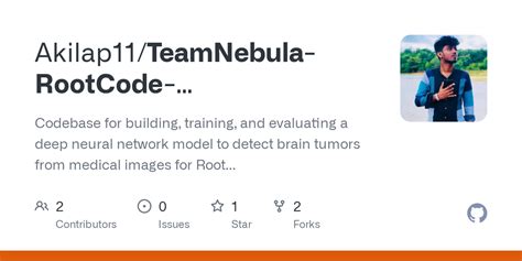 Github Akilap11teamnebula Rootcode Detecttumorsdeepneuralnetwork Codebase For Building
