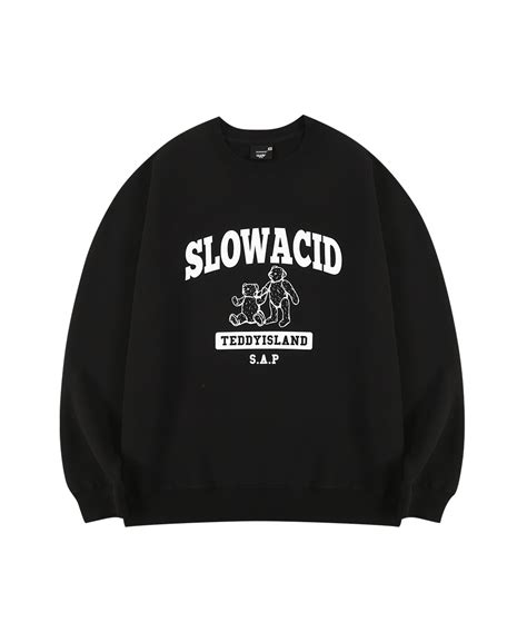 클래식테디 스웨트셔츠 블랙 TEDDY ISLAND 테디아일랜드