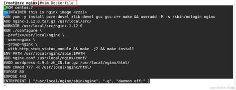 使用docker Compose编排lnmpdockerfile 完成wordpresscentos7 Dockerfile和docker Compose搭建lnmp Csdn博客