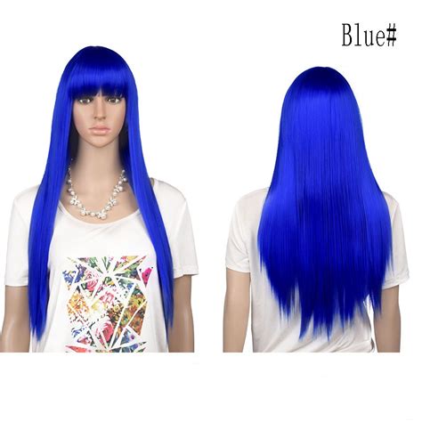 Antoniah Long Straight Black Wig With Bangs Black Grandado