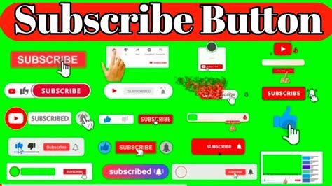 Top 10 Green Screen Animated Subscribe Button No Copyright