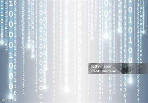 Matrix Style Binary Background With Falling Number High Res Vector