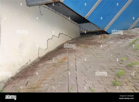 Rusty Rebar Of The Concrete Viaduct Of Nieuwerkerk Aan Den IJssel Train Station In The