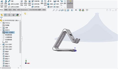 结构建模设计——solidworks软件之绘制一个手机支架模型，使用3d打印技术输出实物的全流程实战3d打印手机支架模型 Csdn博客