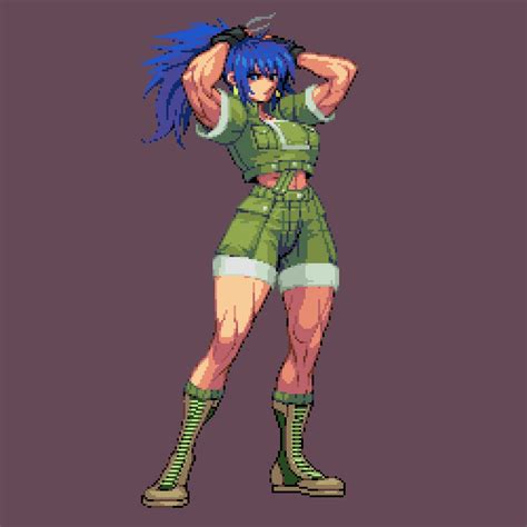 Leona Heidern The King Of Fighters Drawn By Omegachaino Danbooru