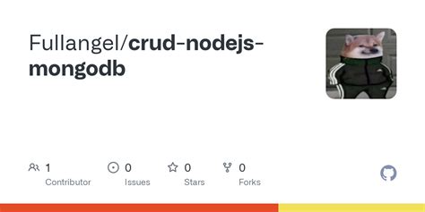 Github Fullangel Crud Nodejs Mongodb