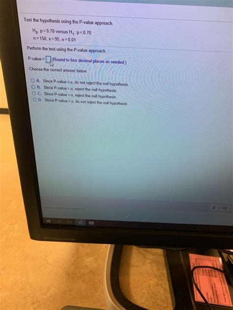 Solved Test The Hypothesis Using The P Value Approach Ho P Chegg Com