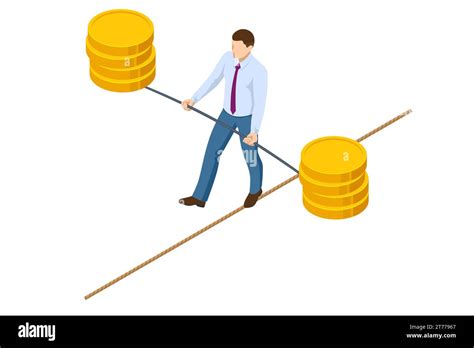 Isometric Investment Strategy Asset Management Risk Management Passive Income Financial