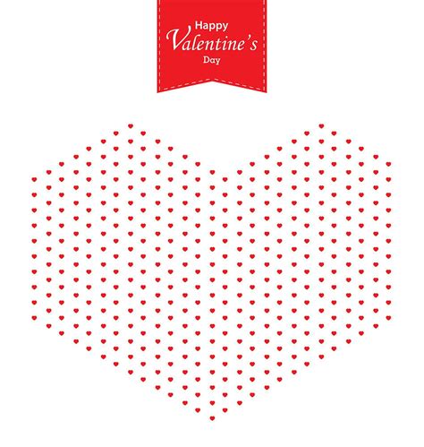 해피 발렌타인과 붉은 심장 벡터에 고립 Eps Ai Uidownload