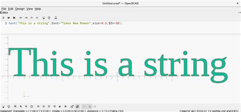 Openscad Font Printsstart