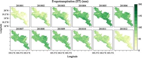 Evapotranspiration Data From Ssebop For 2018 Download Scientific Diagram