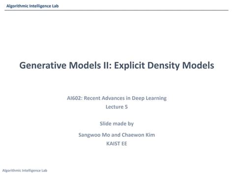 Explicit Density Models Pdf