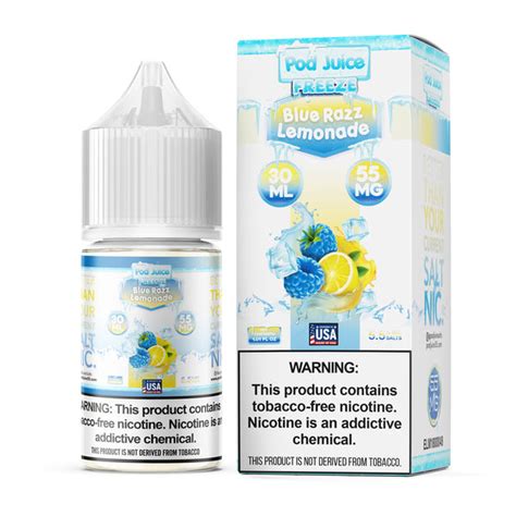 Pod Juice Blue Razz Lemonade Freeze 30ml Chase My Cloud Chasemycloud