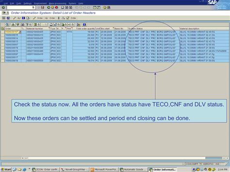 How To Teco The Production Orders Murali Krishna Nookella PPT