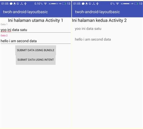 Belajar Passing Data Antar Activity Menggunakan Intent Dan Bundle Di Android Twohandco