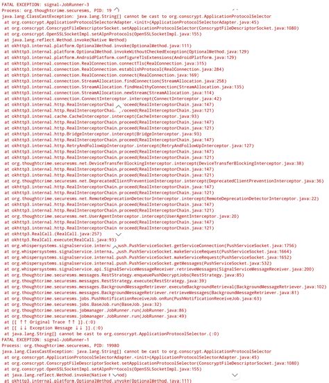 crash on app startup due to classcastexception · issue 12207 · signalapp signal android · github