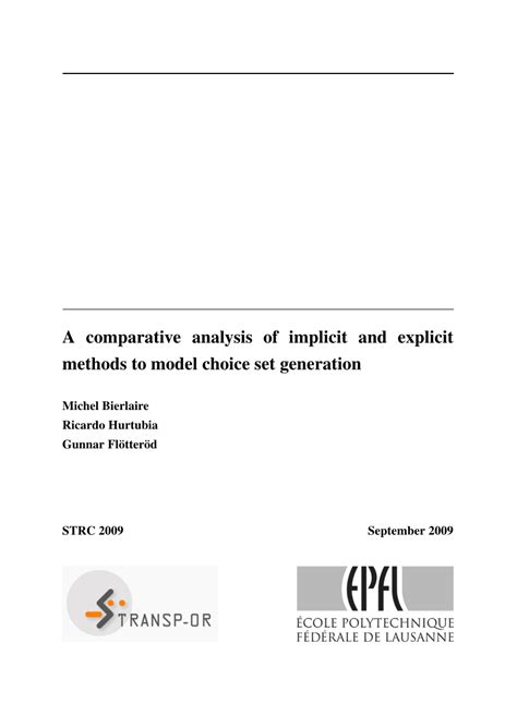 Pdf A Comparative Analysis Of Implicit And Explicit Methods To Model