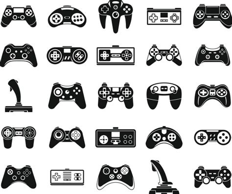 Game Controller Button Set Collection Royalty Free Vector